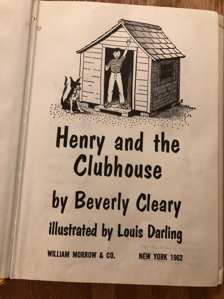 Henry and the Clubhouse – Beverly Cleary